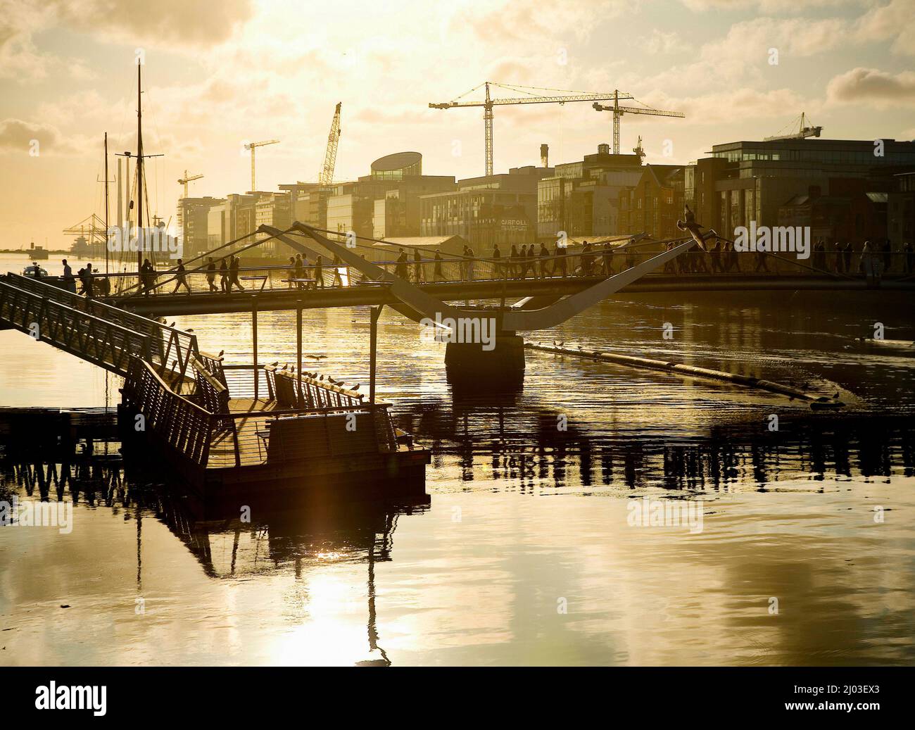 Sean O'Casey Bridge, Dublin, Ireland Stock Photo - Alamy