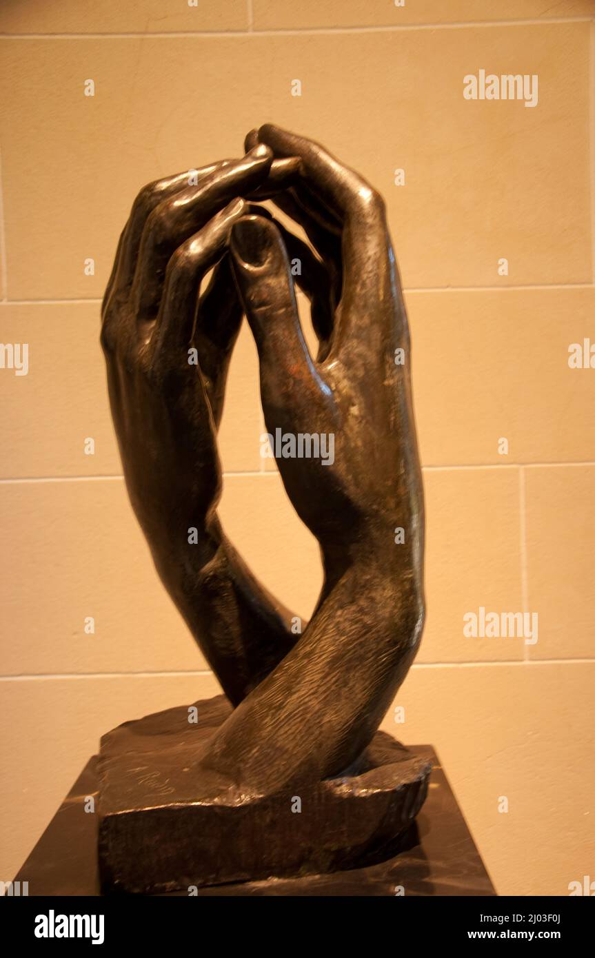"The Cathedral" by Rodin, Rodin Museum, Philadelphia, Pennsylvania, USA ...
