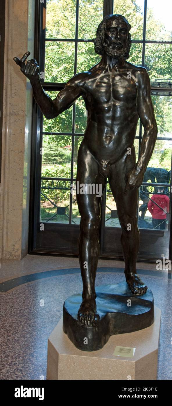 "St John the Baptist, Preaching" by Rodin, Rodin Museum, Philadelphia ...