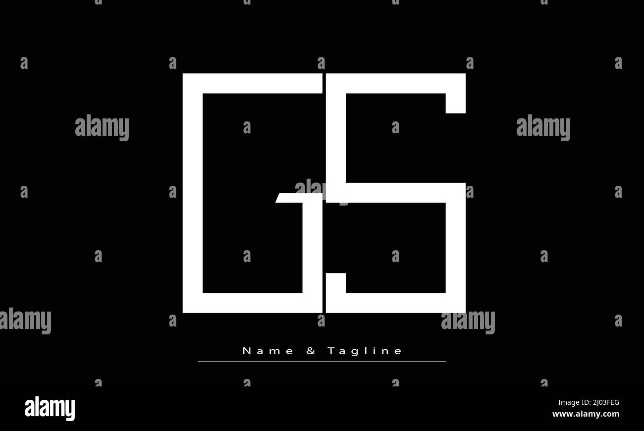 Alphabet letters Initials Monogram logo GS , SG Stock Vector Image ...