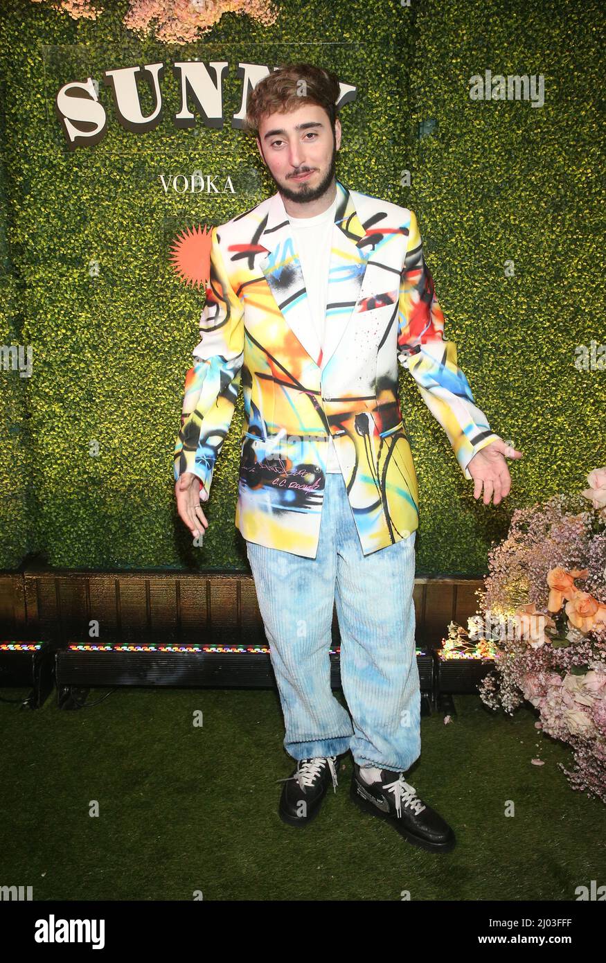 Los Angeles, Ca. 15th Mar, 2022. Zack Bia, at The Sunny Vodka Launch ...