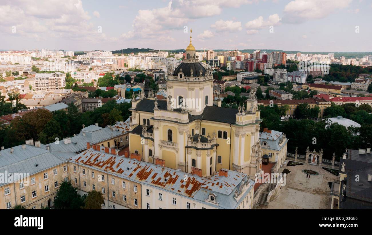 Top view over the city. Beautiful view of the city Stock Photo - Alamy