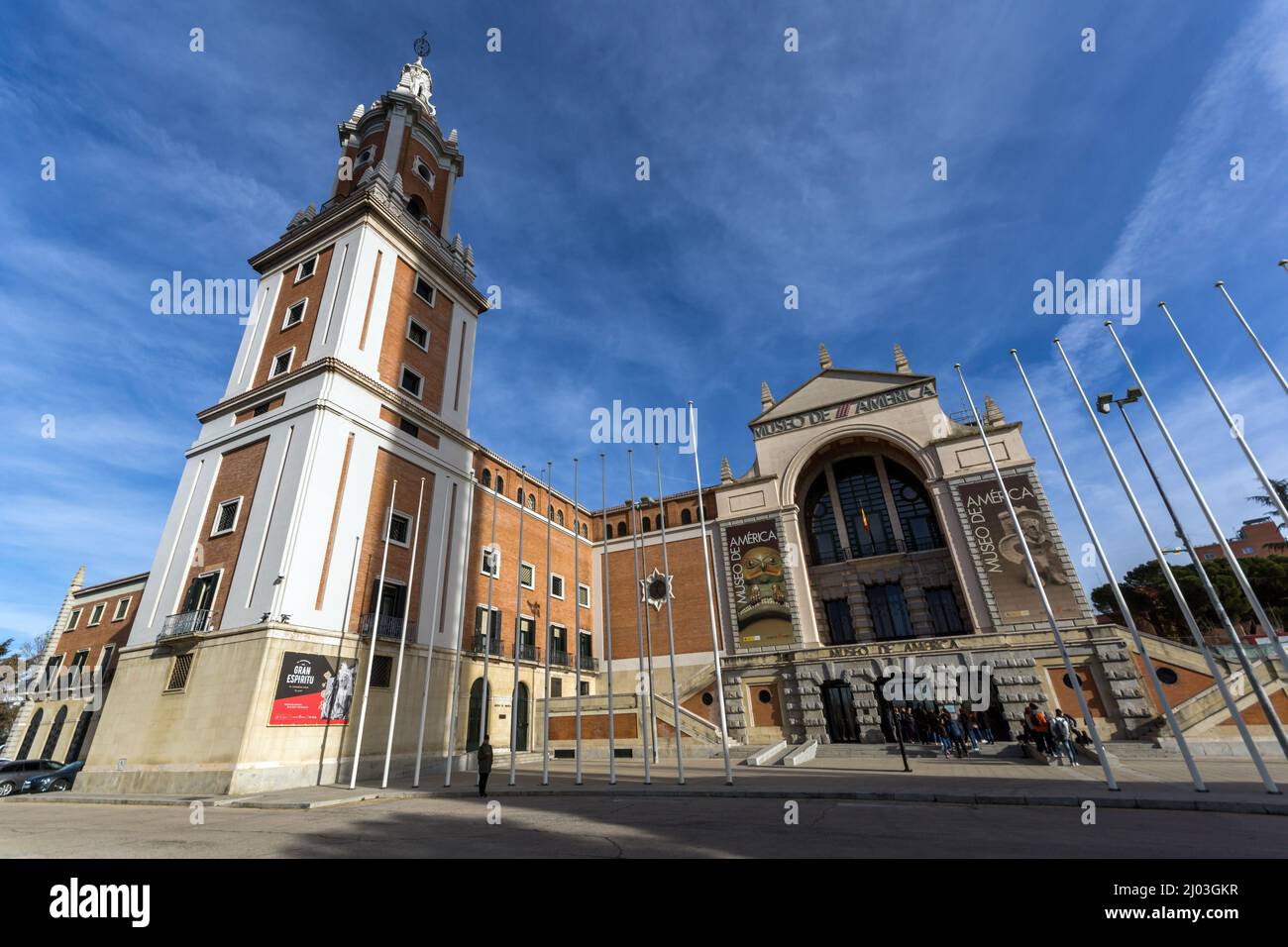 MADRID, SPAIN - JANUARY 23, 2018: Building of Museum of the Americas at ...