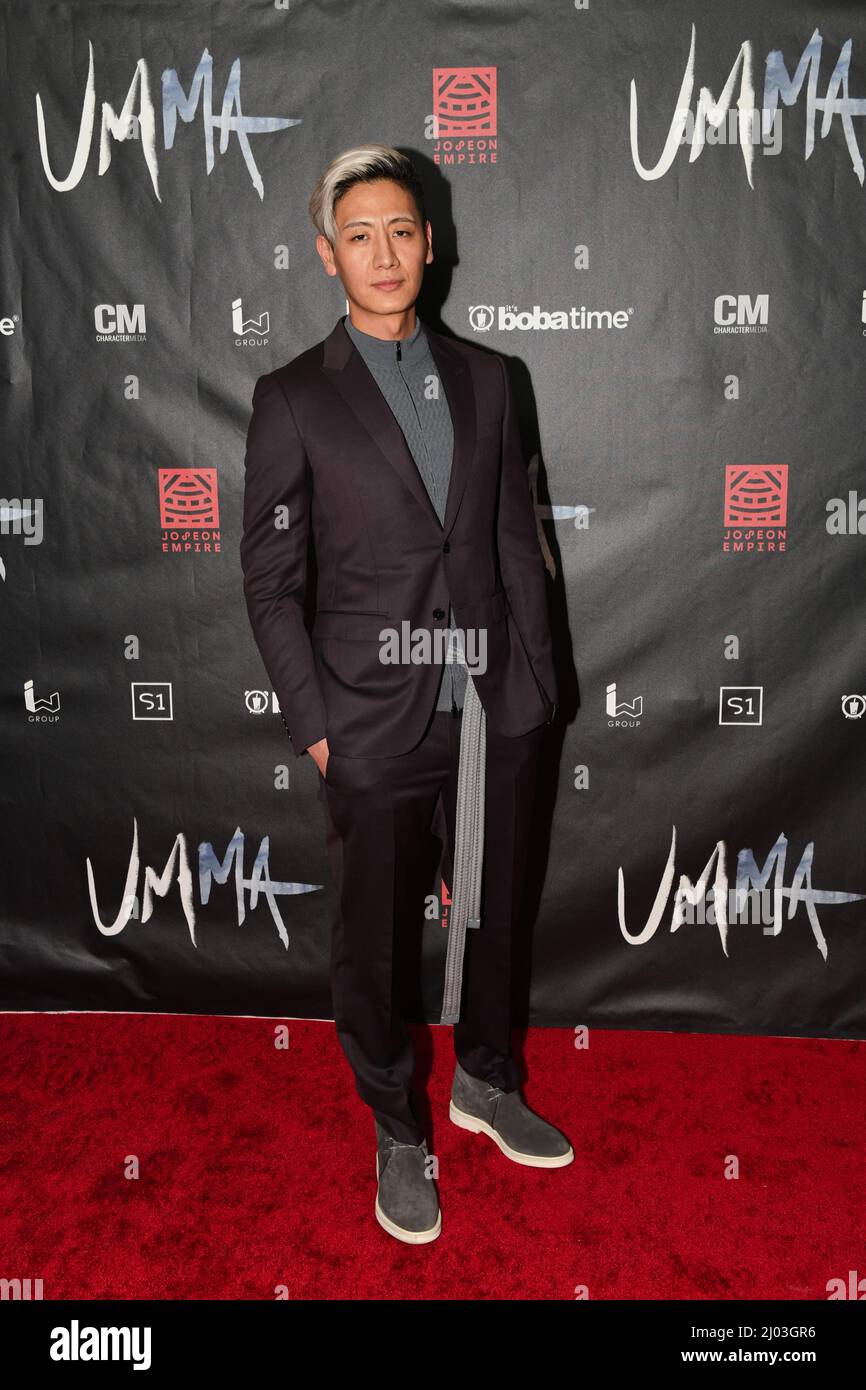 Los Angeles, CA on March 15, 2022. Nan Lin arrives at the UMMA's ...