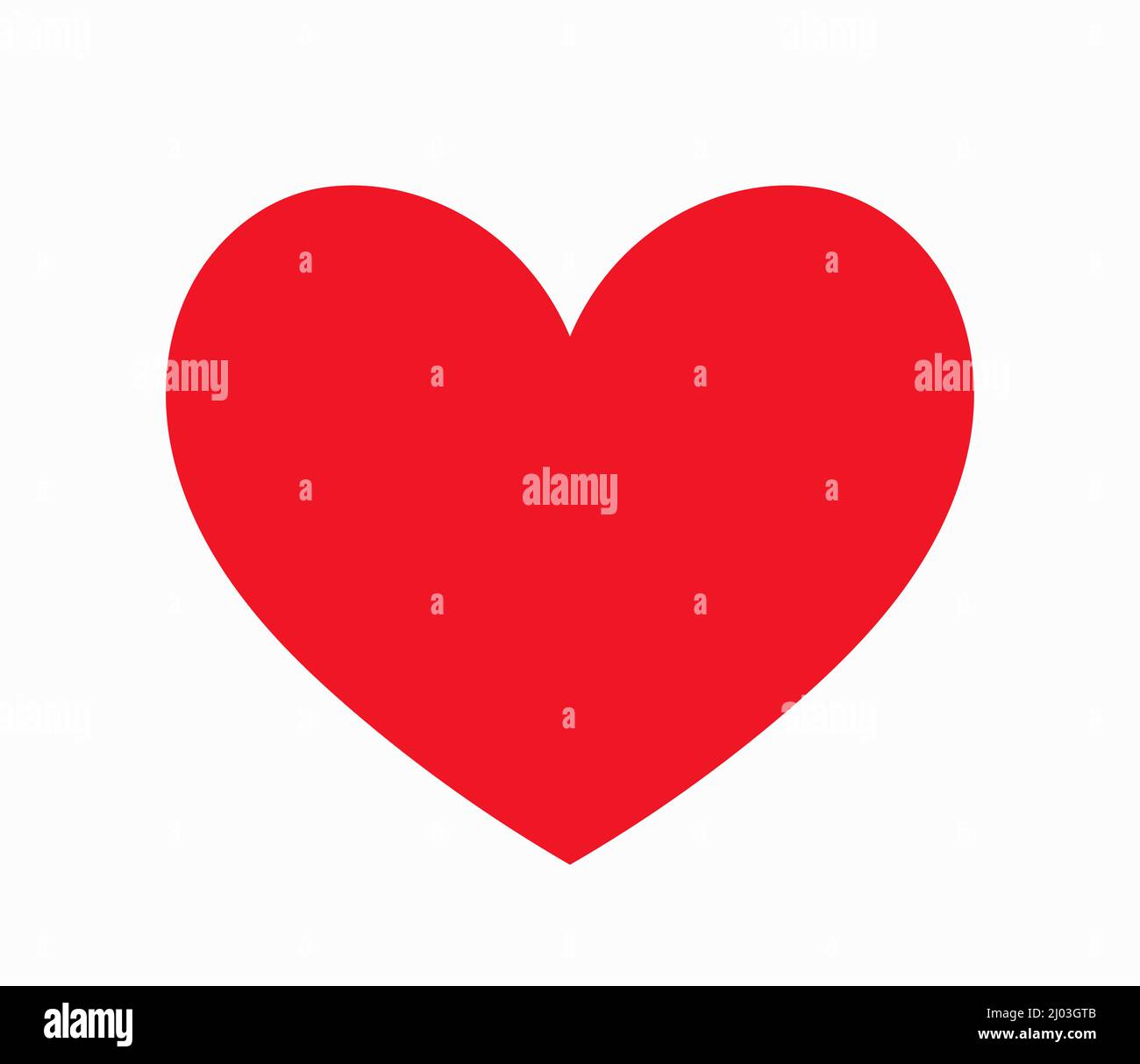 Red heart icon. Vector illustration Stock Vector Image & Art - Alamy