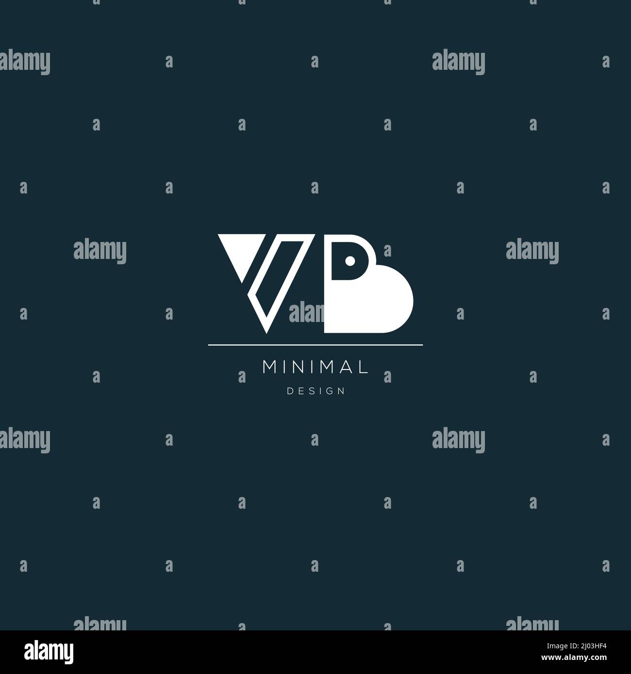 Business corporate letter VB logo design template Stock Vector Image ...