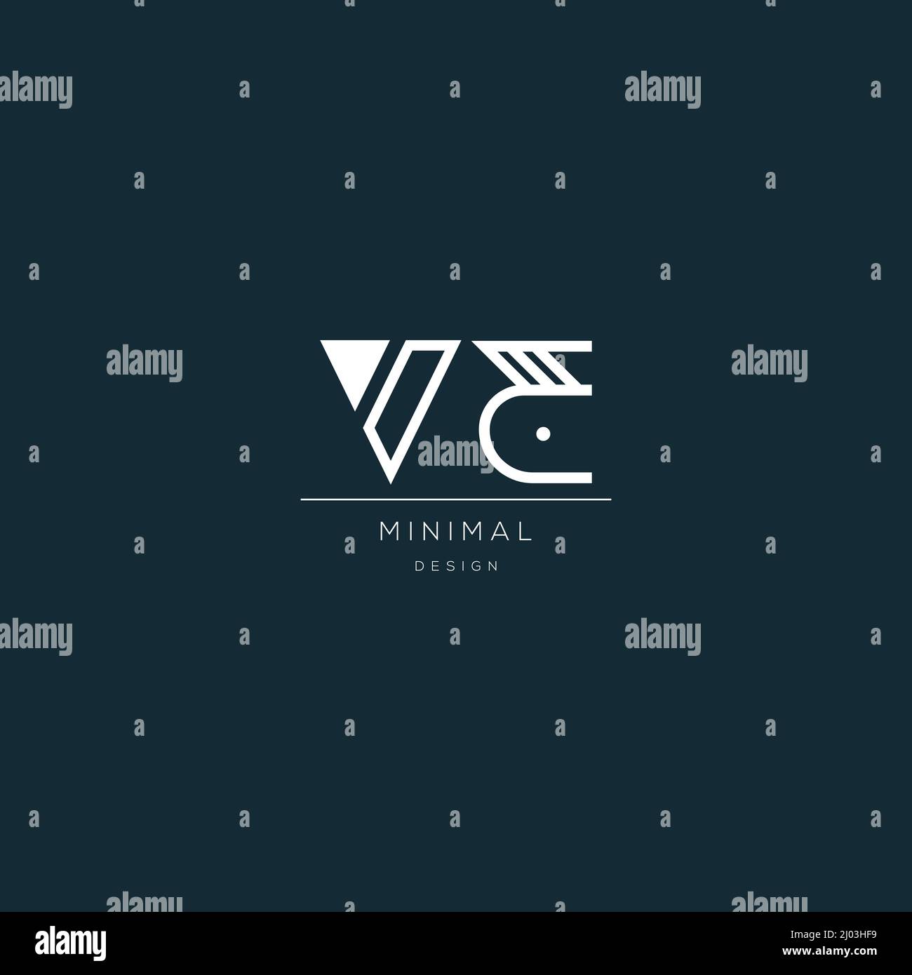 Business corporate letter VE logo design template Stock Vector Image ...