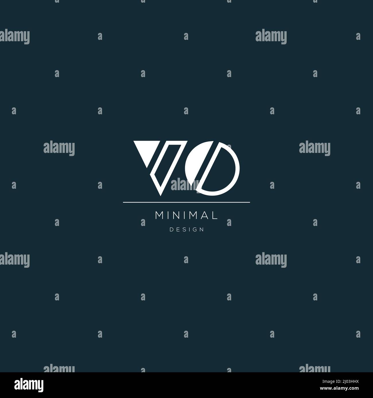 Business corporate letter VO logo design template Stock Vector Image ...