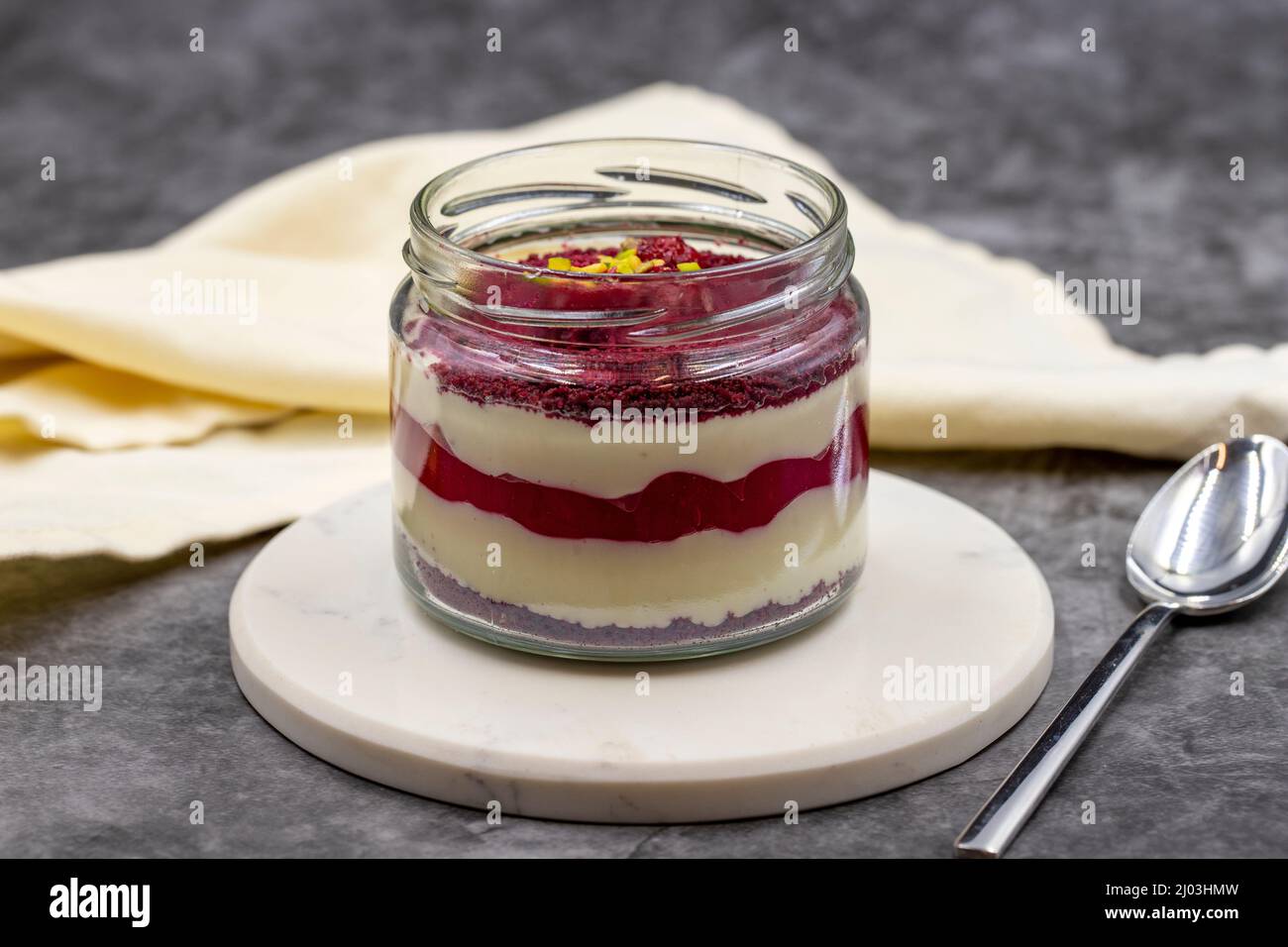 Magnolia Dessert . Fruity Magnolia. Stewed magnolia dessert in glass ...