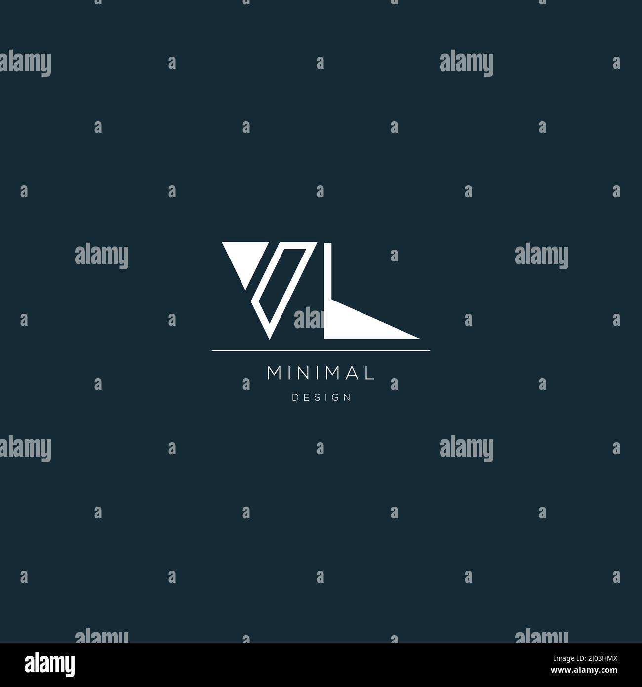 Business corporate letter VL logo design template Stock Vector Image ...