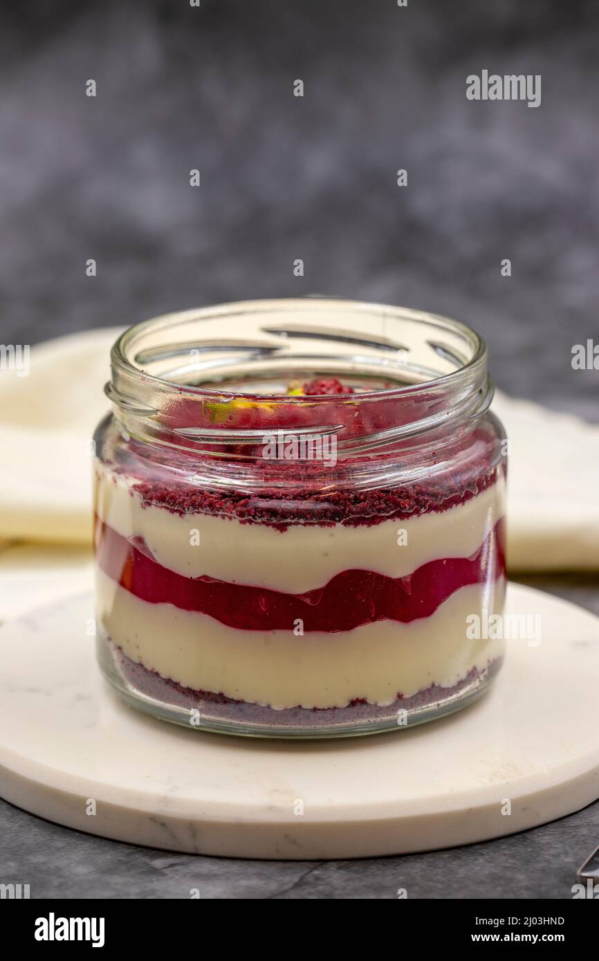 Magnolia Dessert . Fruity Magnolia. Stewed magnolia dessert in glass ...