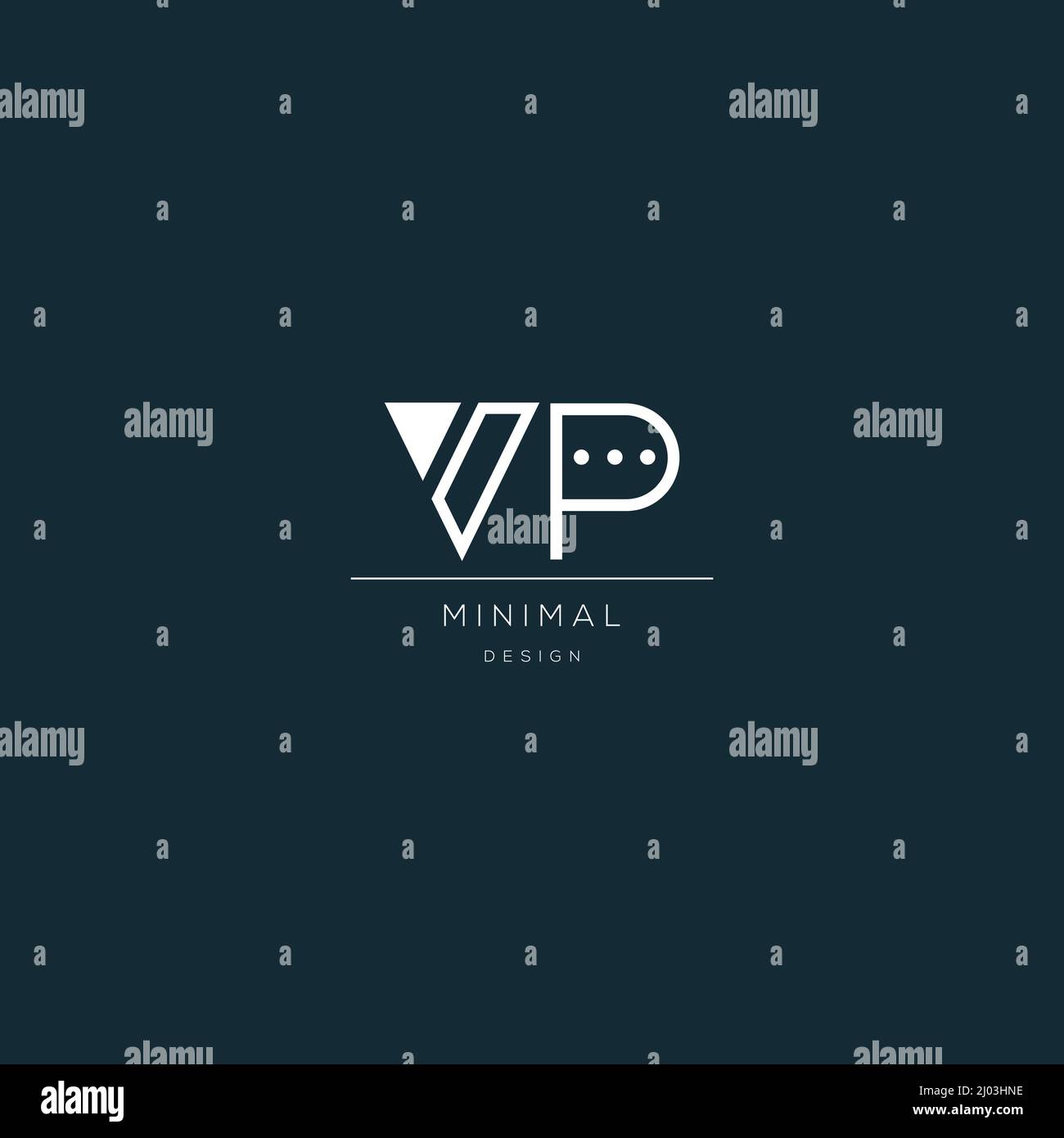 Business corporate letter VP logo design template Stock Vector Image ...