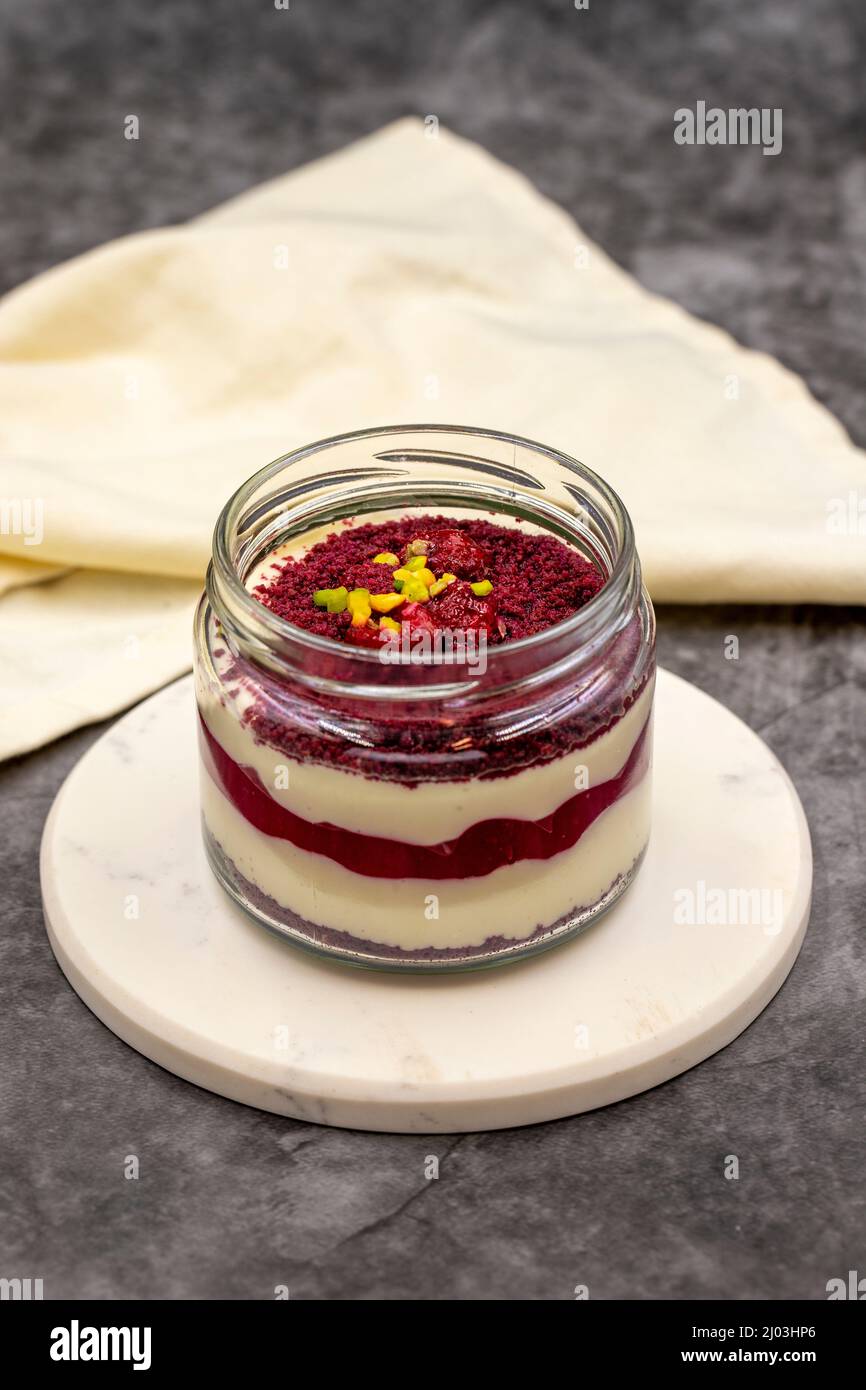 Magnolia Dessert . Fruity Magnolia. Stewed magnolia dessert in glass ...