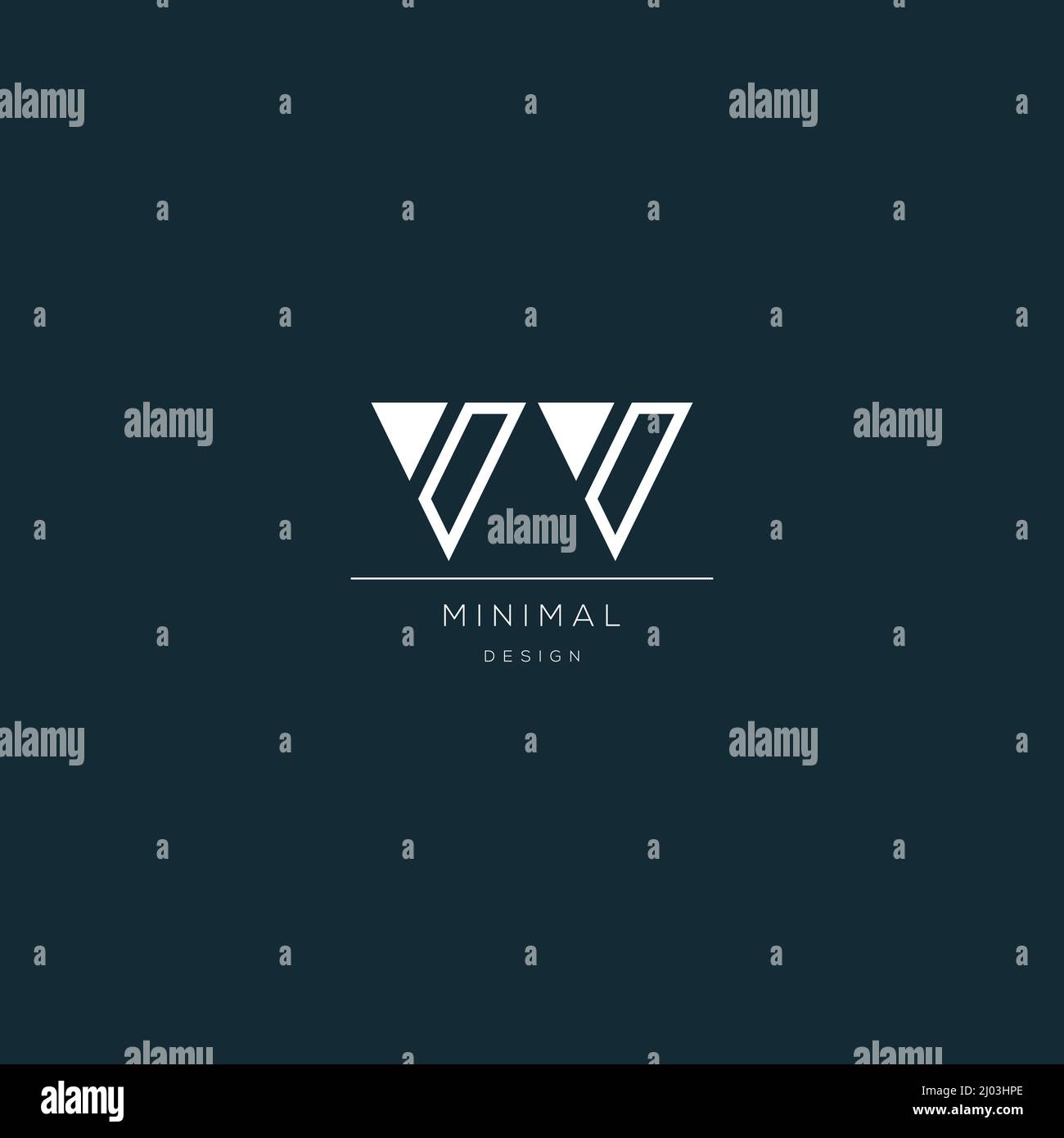 Business corporate letter VV logo design template Stock Vector Image ...