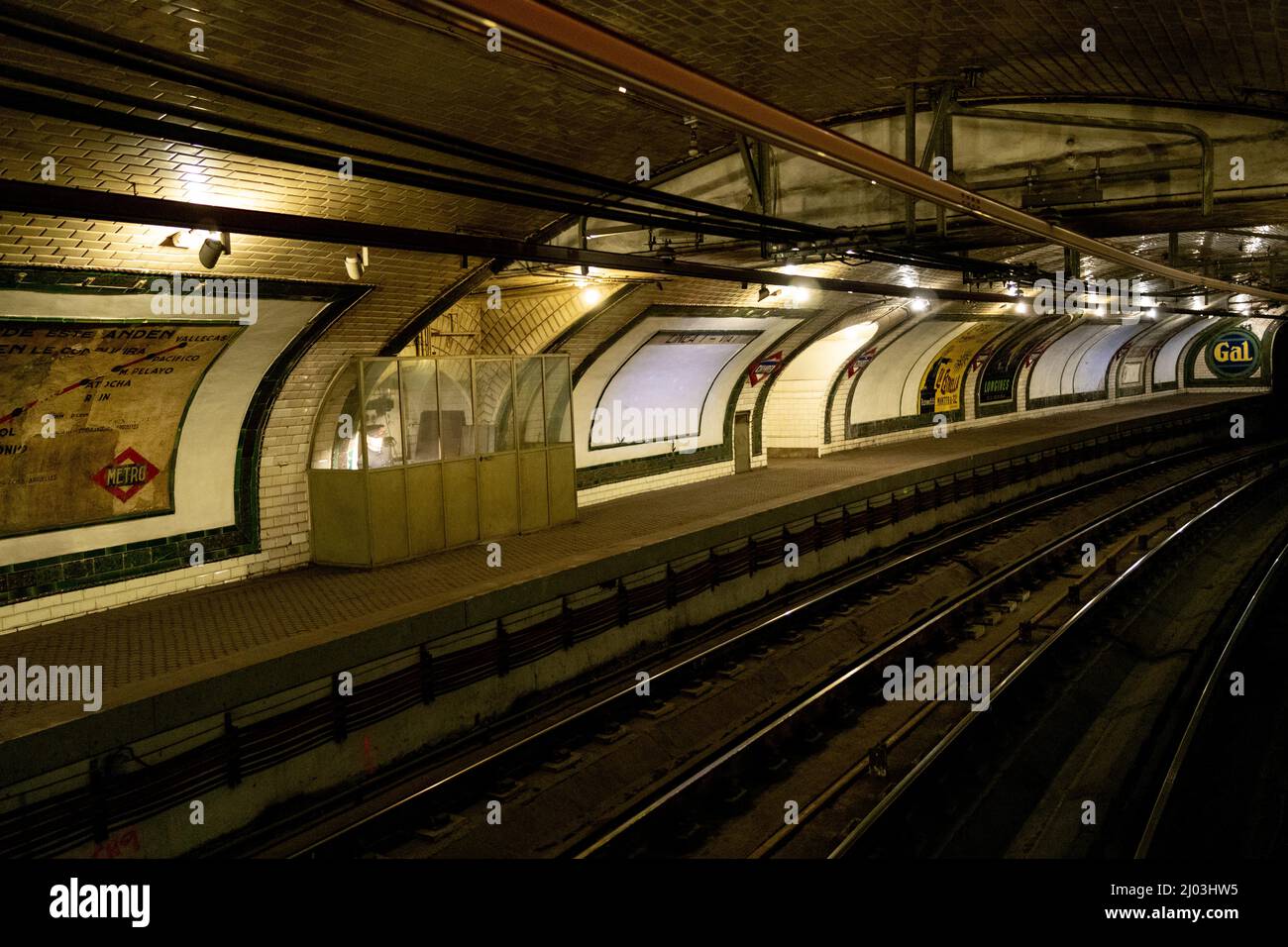 Old Chamberi metro station in Madrid, Spain Stock Photo - Alamy