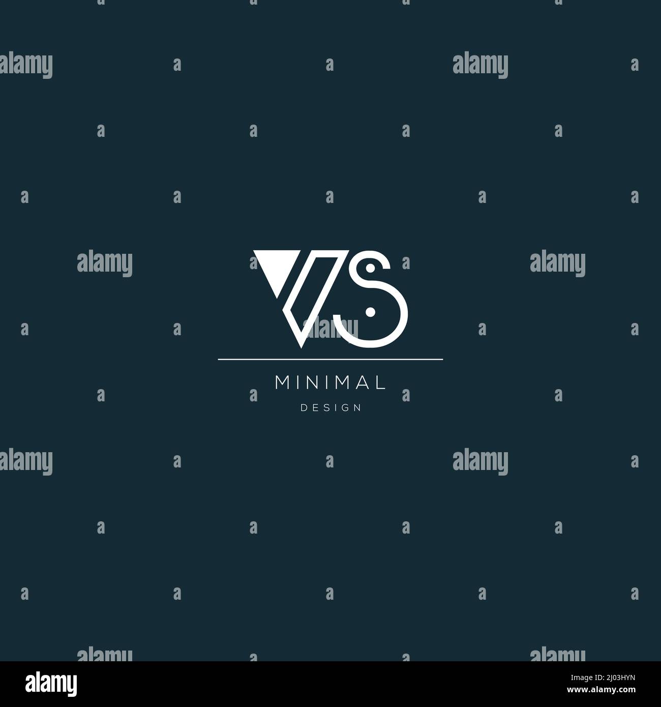 Business corporate letter VS logo design template Stock Vector Image ...