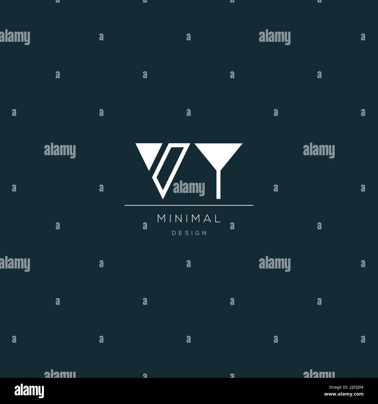 Business corporate letter VY logo design template Stock Vector Image ...