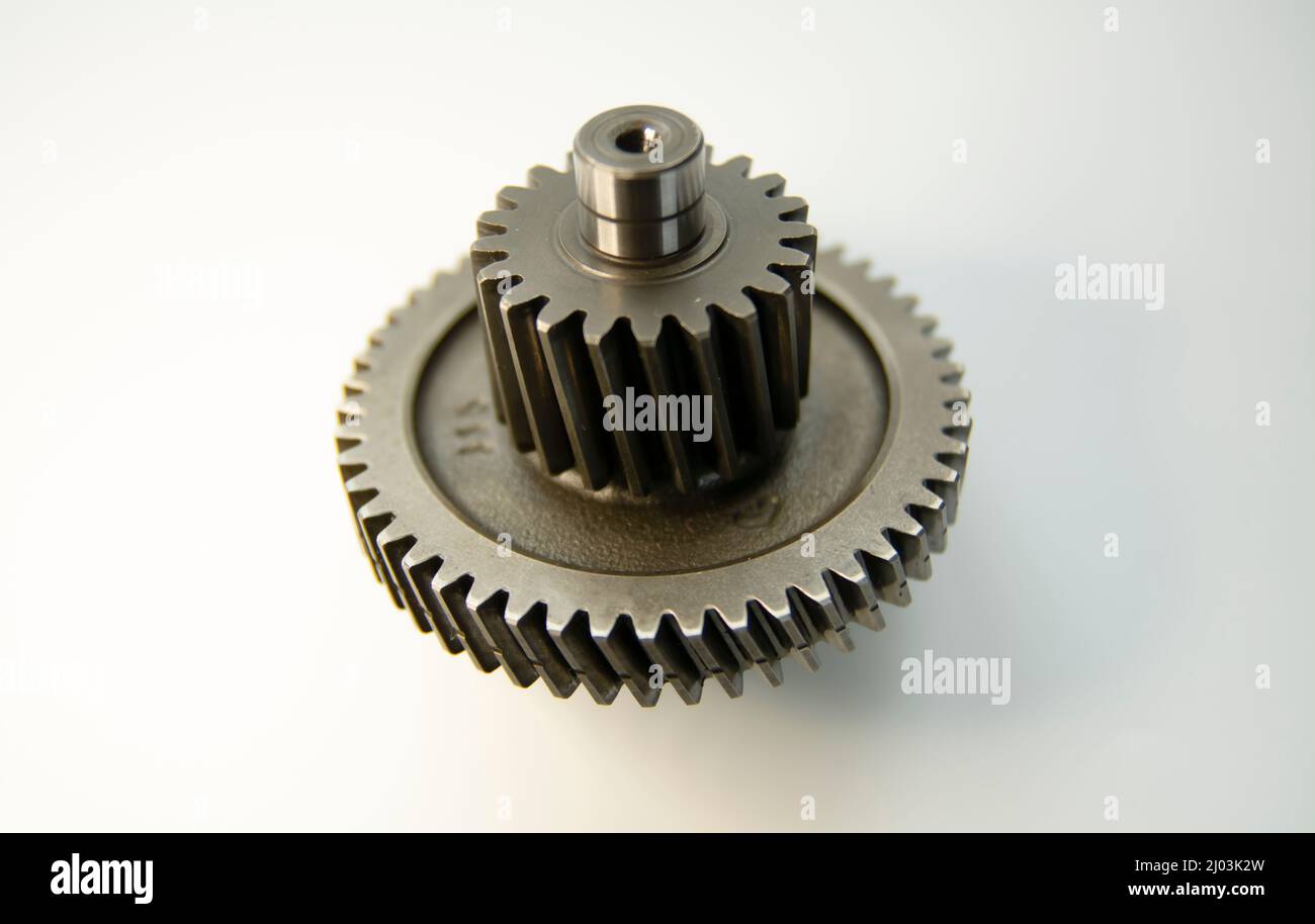 Gear set of a motorcycle gearbox Stock Photo - Alamy