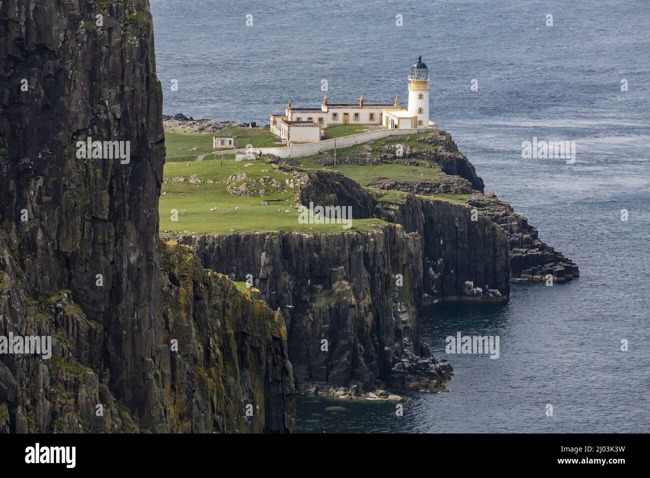 Neist Point Lighthouse in the Isle of Skye, Scotland, UK Stock Photo ...