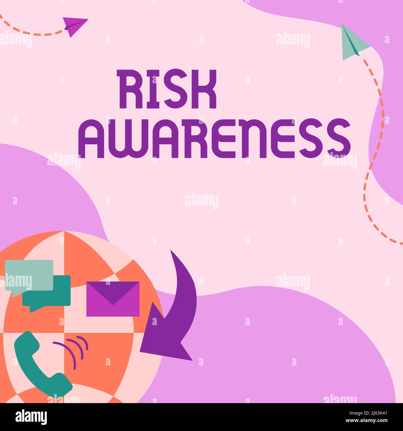 Hand writing sign Risk Awareness. Business idea recognizing factors ...