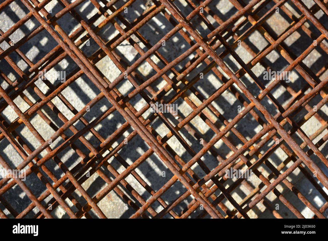 Building materials, rusty metal profiles, metal structures for pouring ...