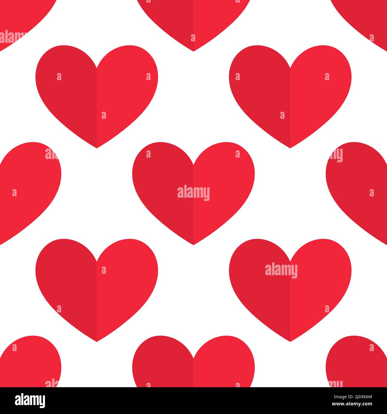 Red hearts seamless pattern wallpaper. Vector illustration Stock Vector ...