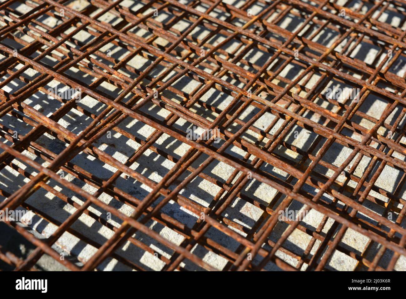 Building materials, rusty metal profiles, metal structures for pouring ...