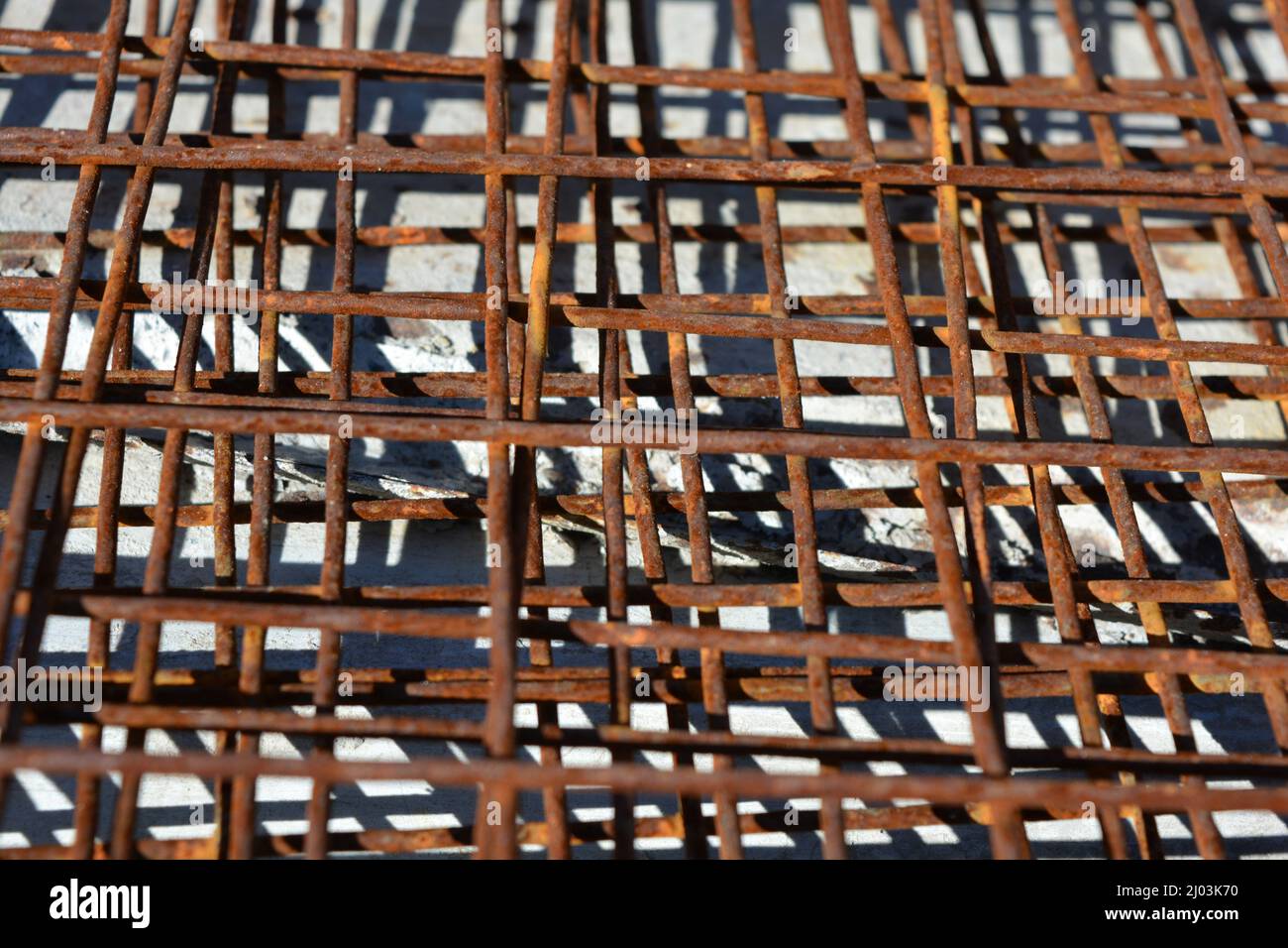 Building materials, rusty metal profiles, metal structures for pouring ...