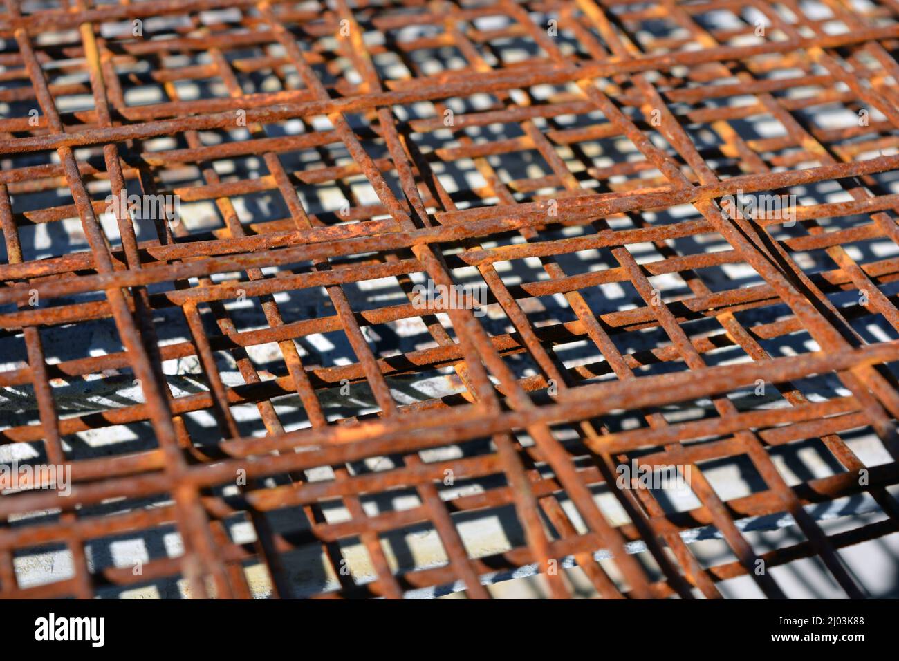 Building materials, rusty metal profiles, metal structures for pouring ...