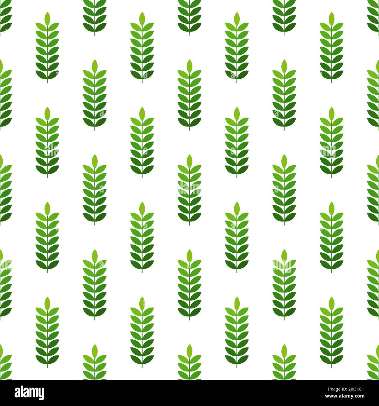 Green leaves seamless pattern wallpaper. Vector illustration Stock ...