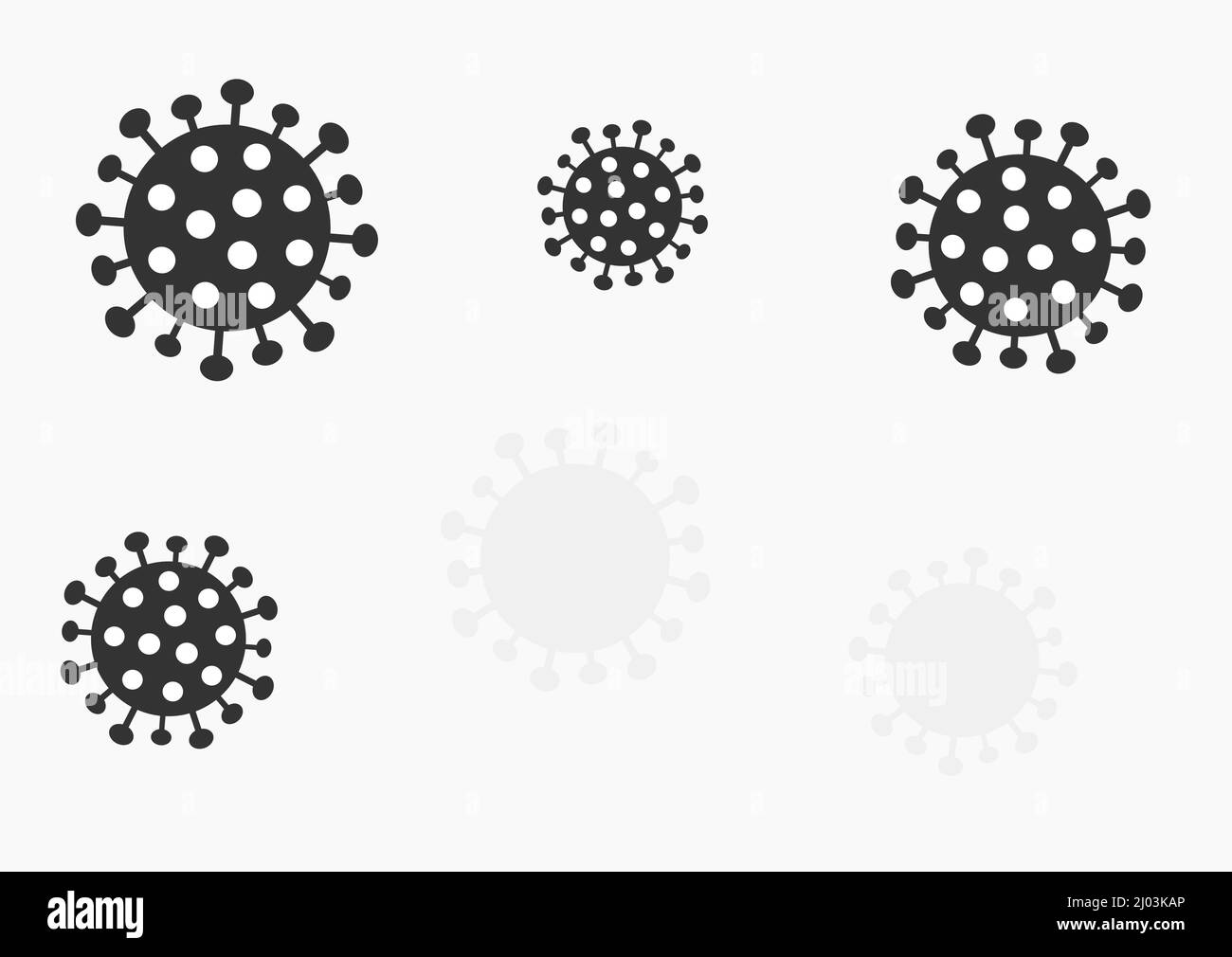 Coronavirus virus border background. Vector illustration Stock Vector ...