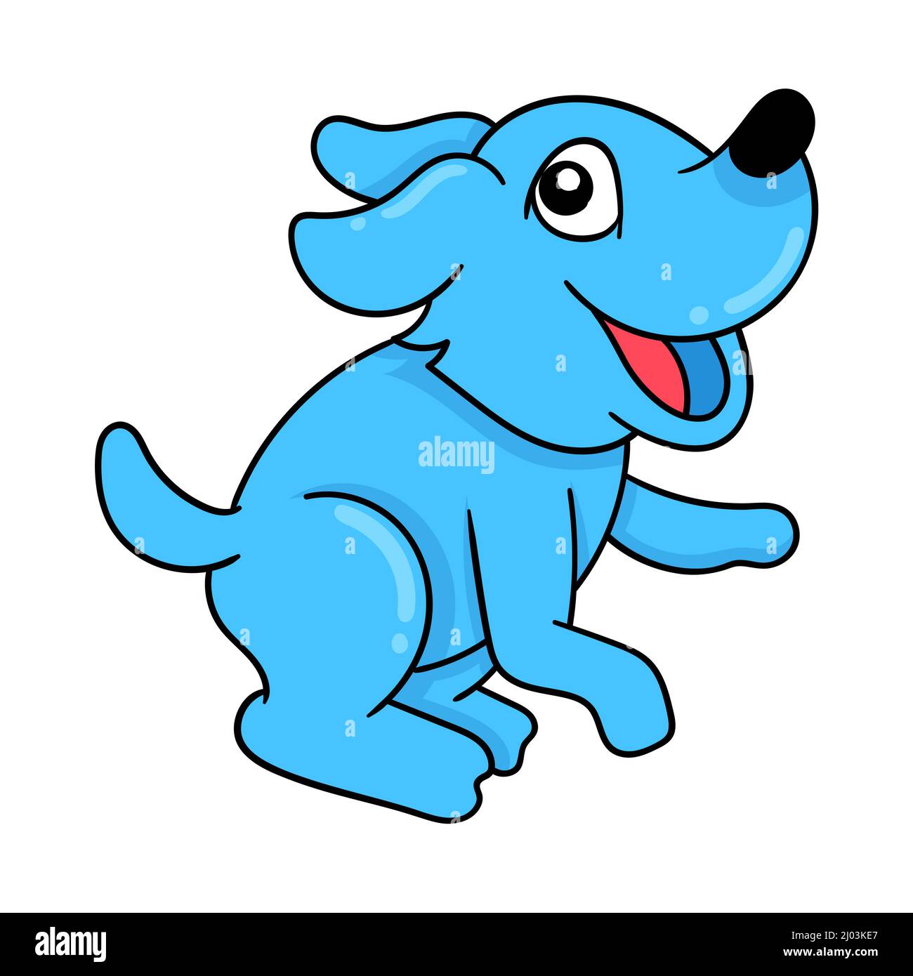Cartoon face dog Cut Out Stock Images & Pictures - Alamy