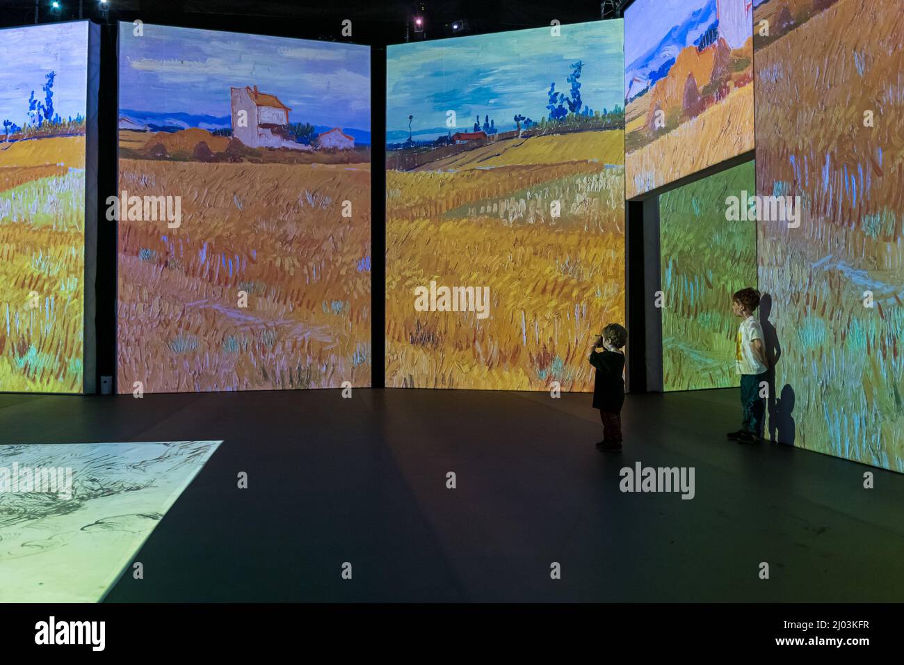 Festival Square, Edinburgh, Scotland, UK, 16 March 2022. Van Gogh Alive ...