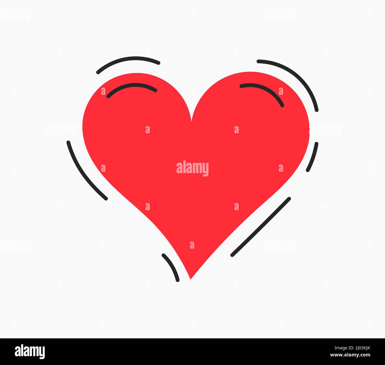 Beating heart icon. Vector illustration Stock Vector Image & Art - Alamy