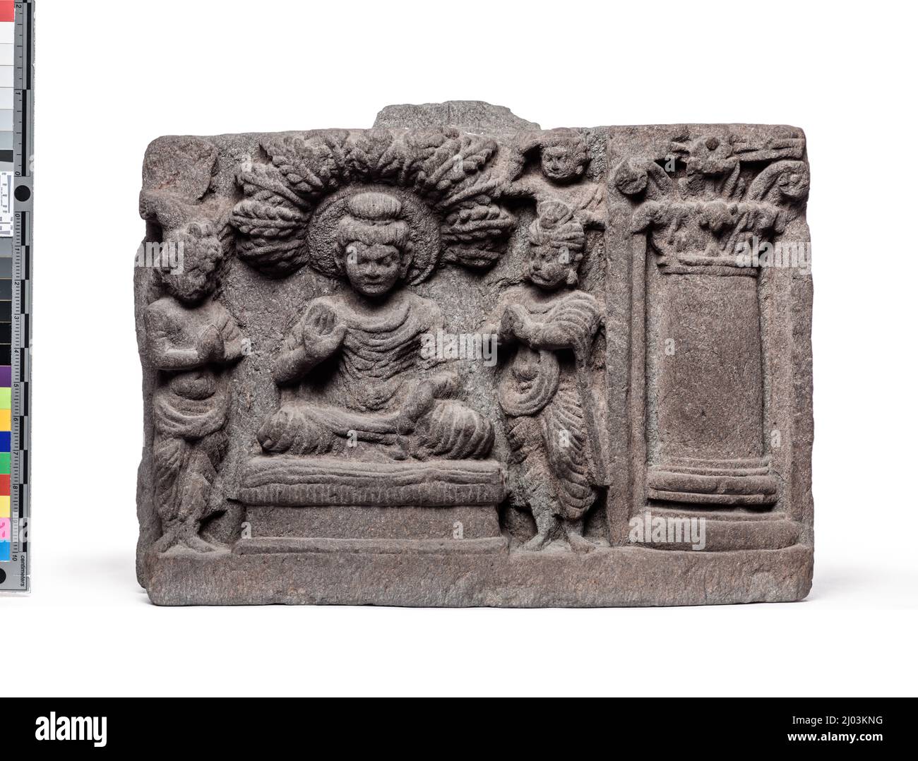 Buddha Shakyamuni with Attendants. Pakistan, Gandhara region, 1st-2nd ...