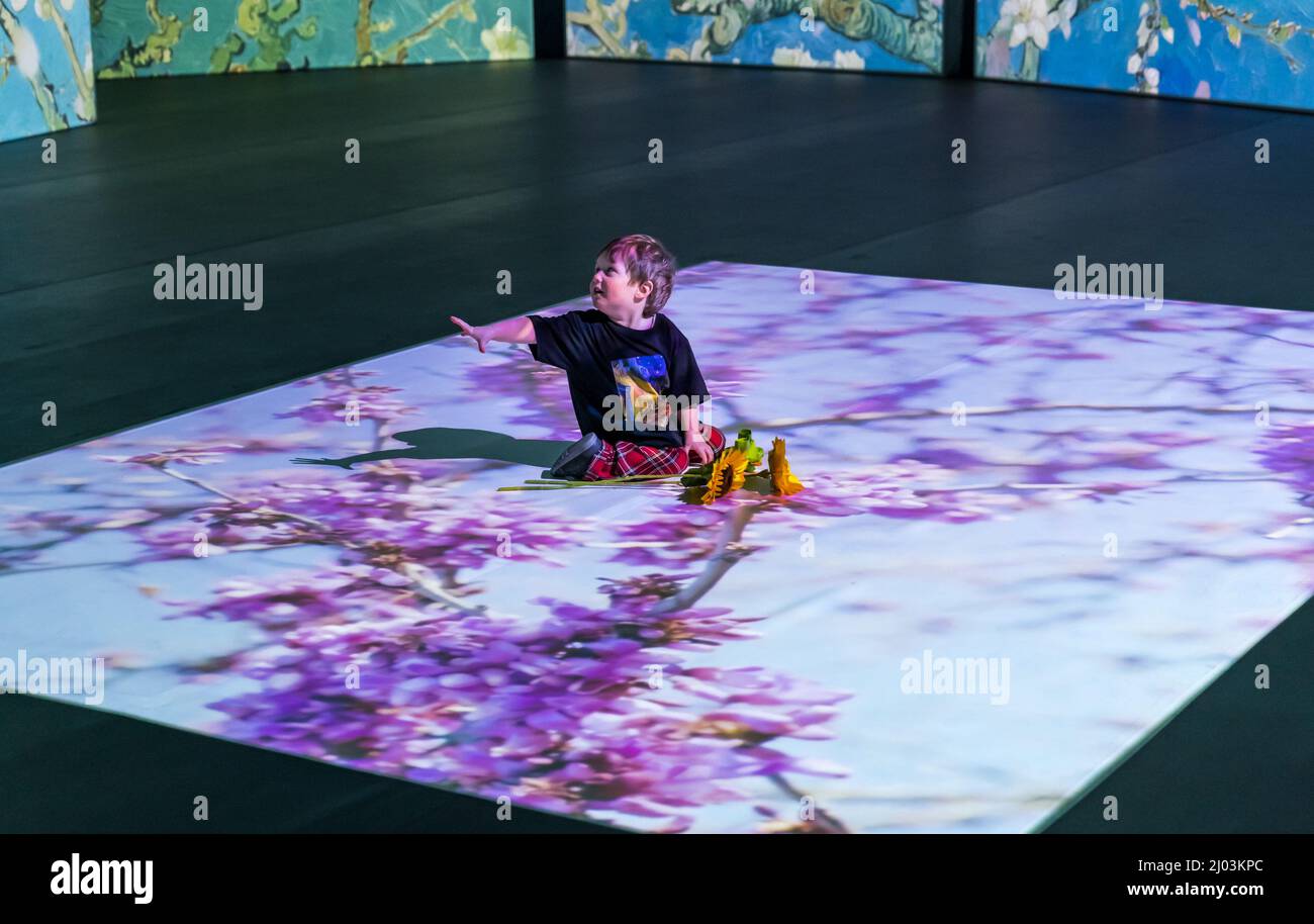 Festival Square, Edinburgh, Scotland, UK, 16 March 2022. Van Gogh Alive ...