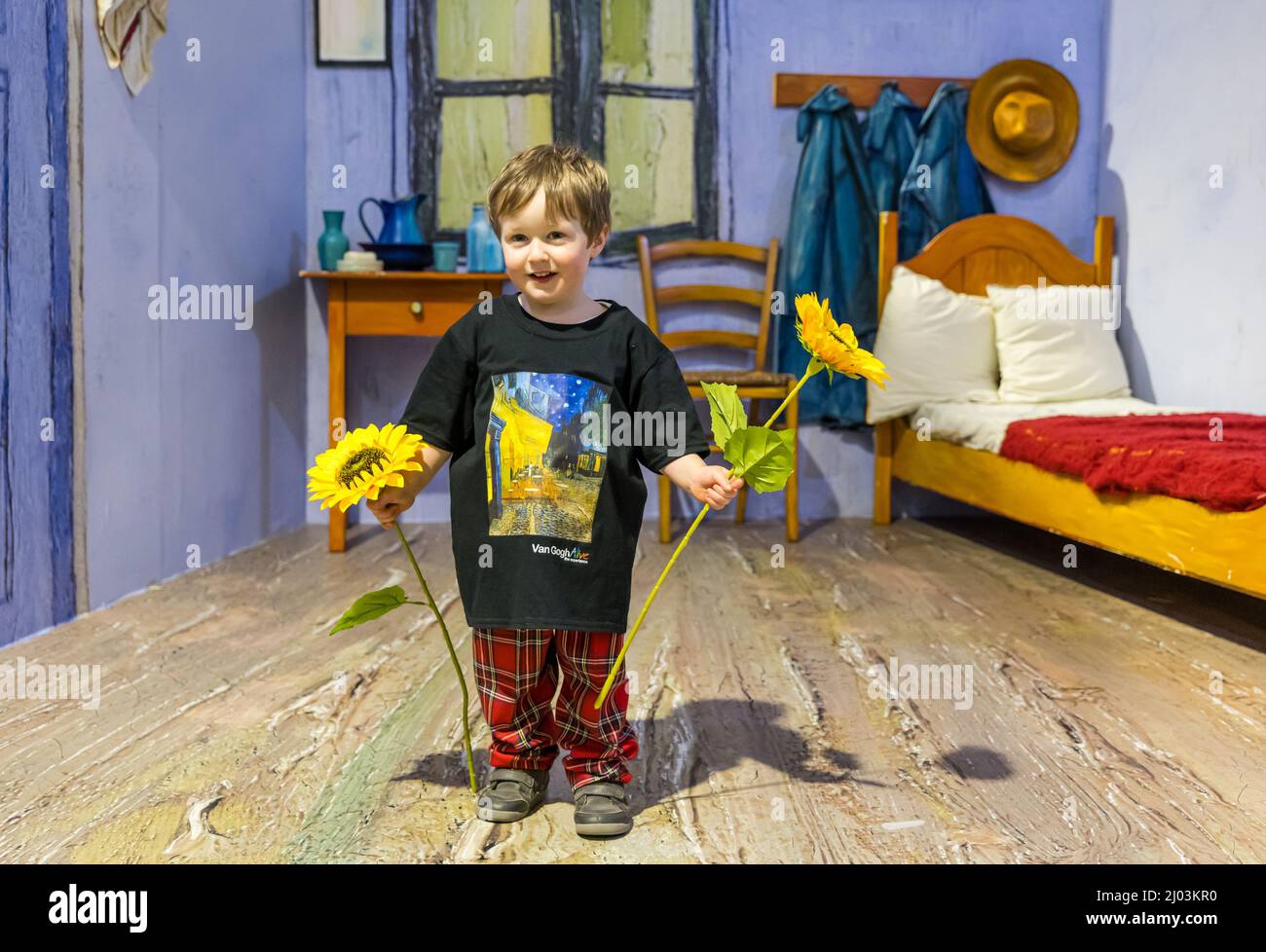 Festival Square, Edinburgh, Scotland, UK, 16 March 2022. Van Gogh Alive ...