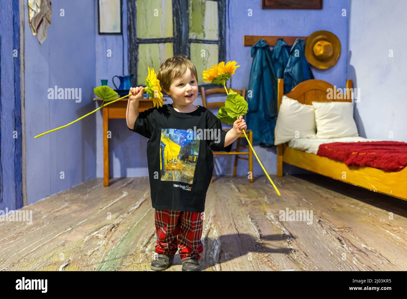 Festival Square, Edinburgh, Scotland, UK, 16 March 2022. Van Gogh Alive ...