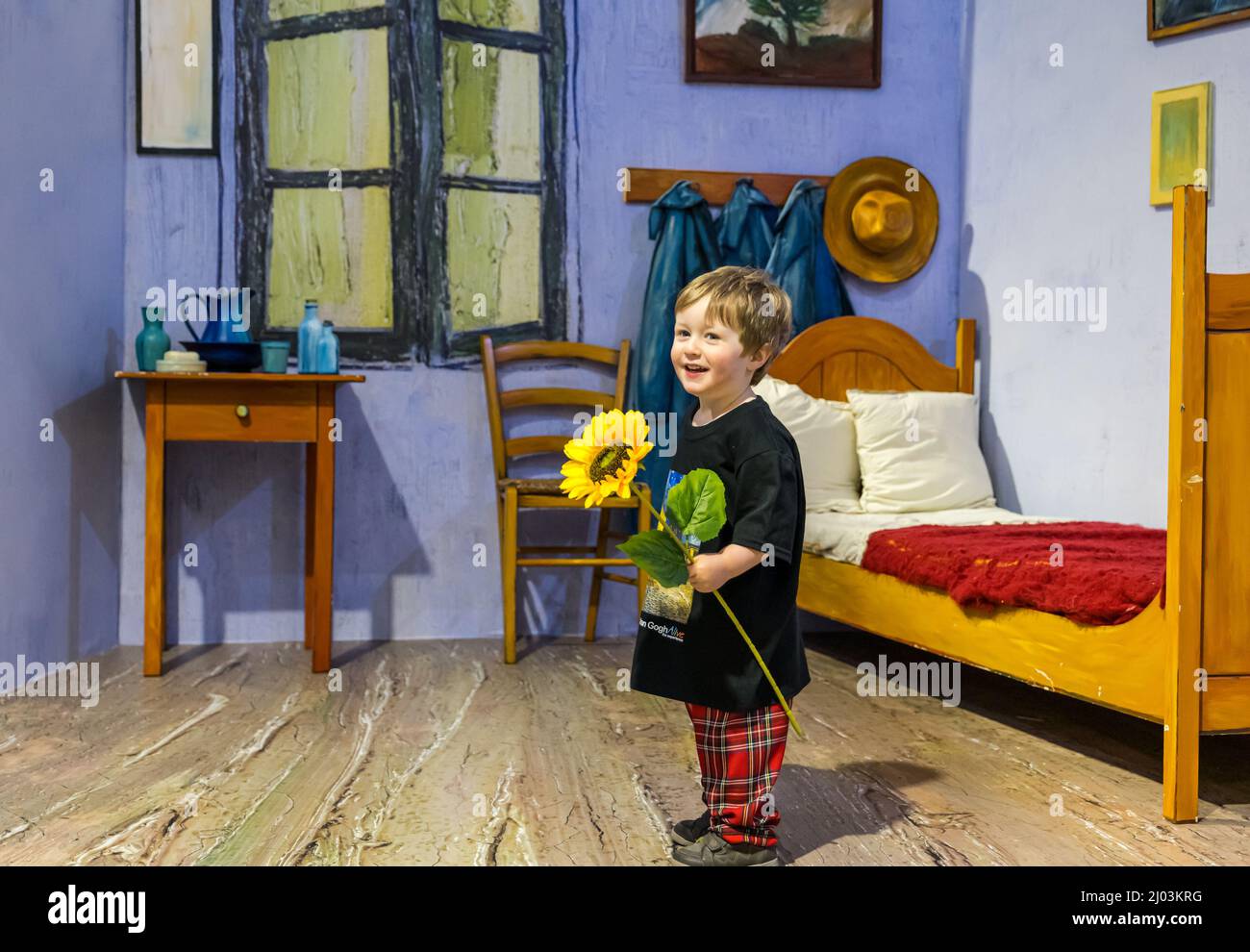 Festival Square, Edinburgh, Scotland, UK, 16 March 2022. Van Gogh Alive ...