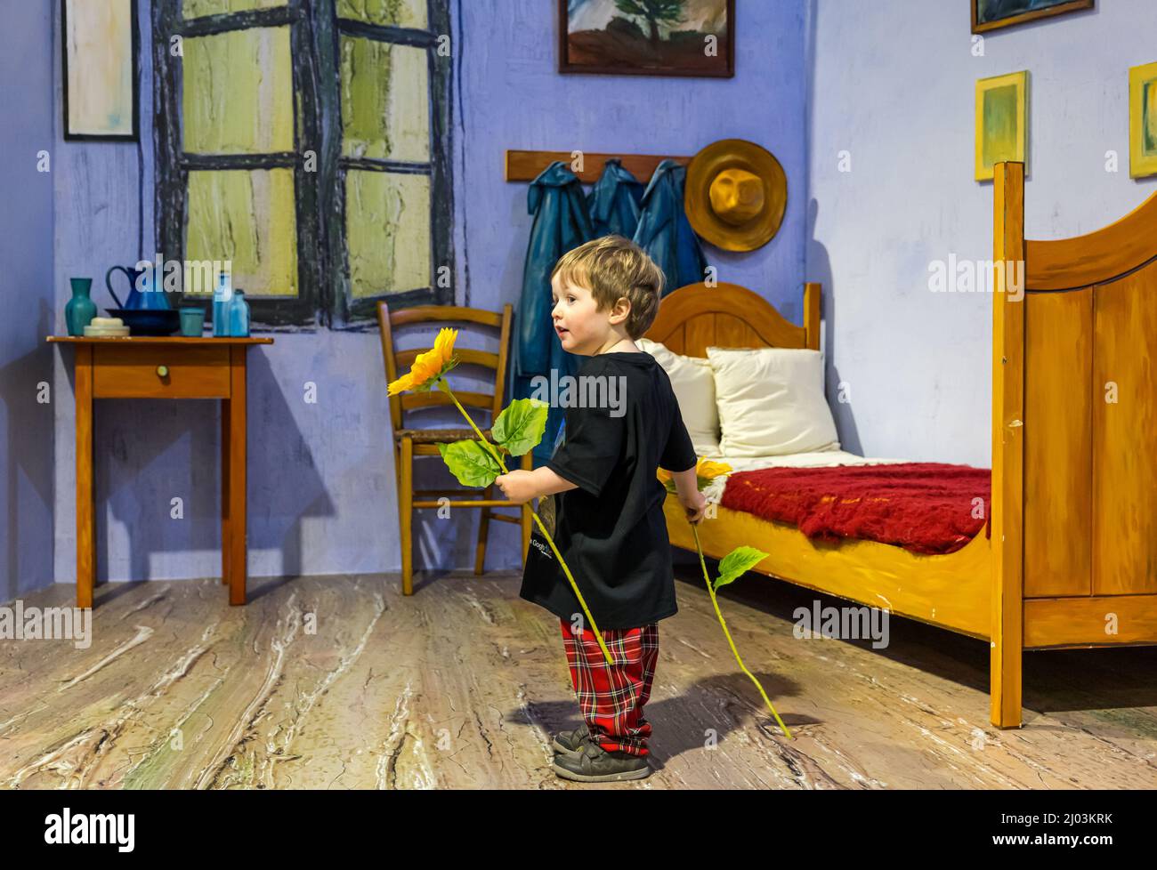 Festival Square, Edinburgh, Scotland, UK, 16 March 2022. Van Gogh Alive ...