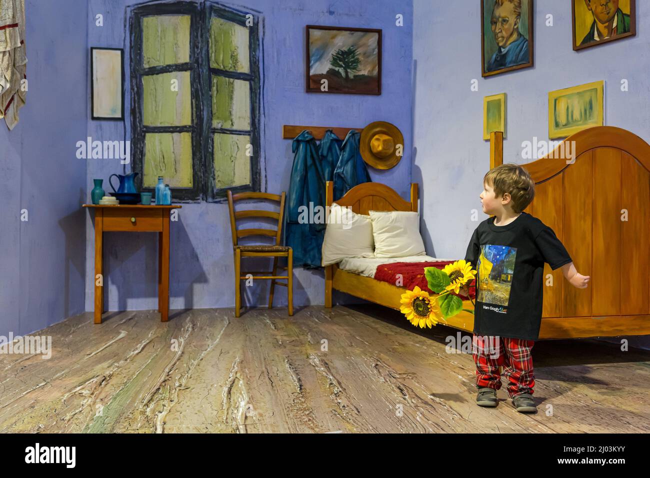 Festival Square, Edinburgh, Scotland, UK, 16 March 2022. Van Gogh Alive ...