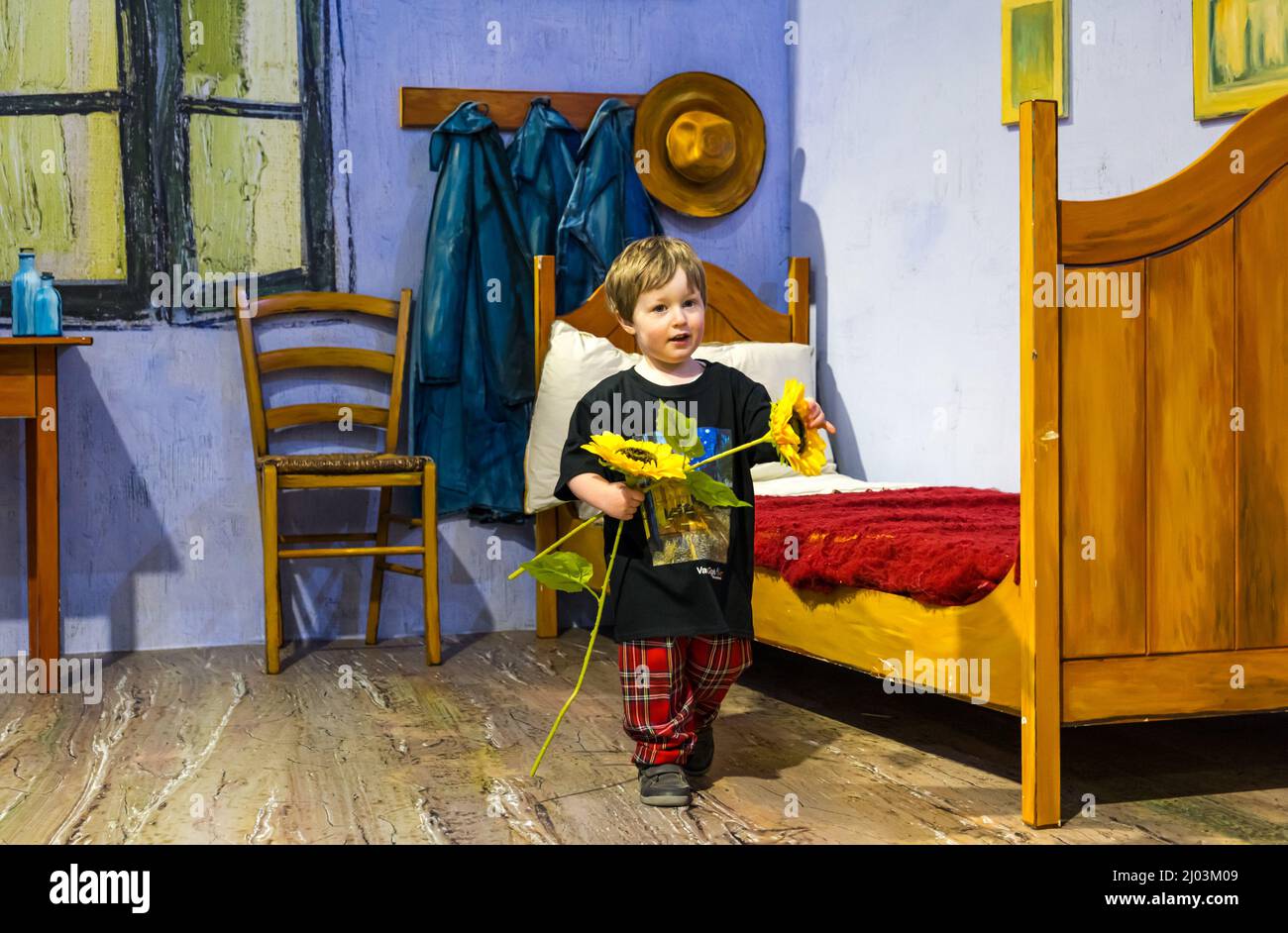 Festival Square, Edinburgh, Scotland, UK, 16 March 2022. Van Gogh Alive ...