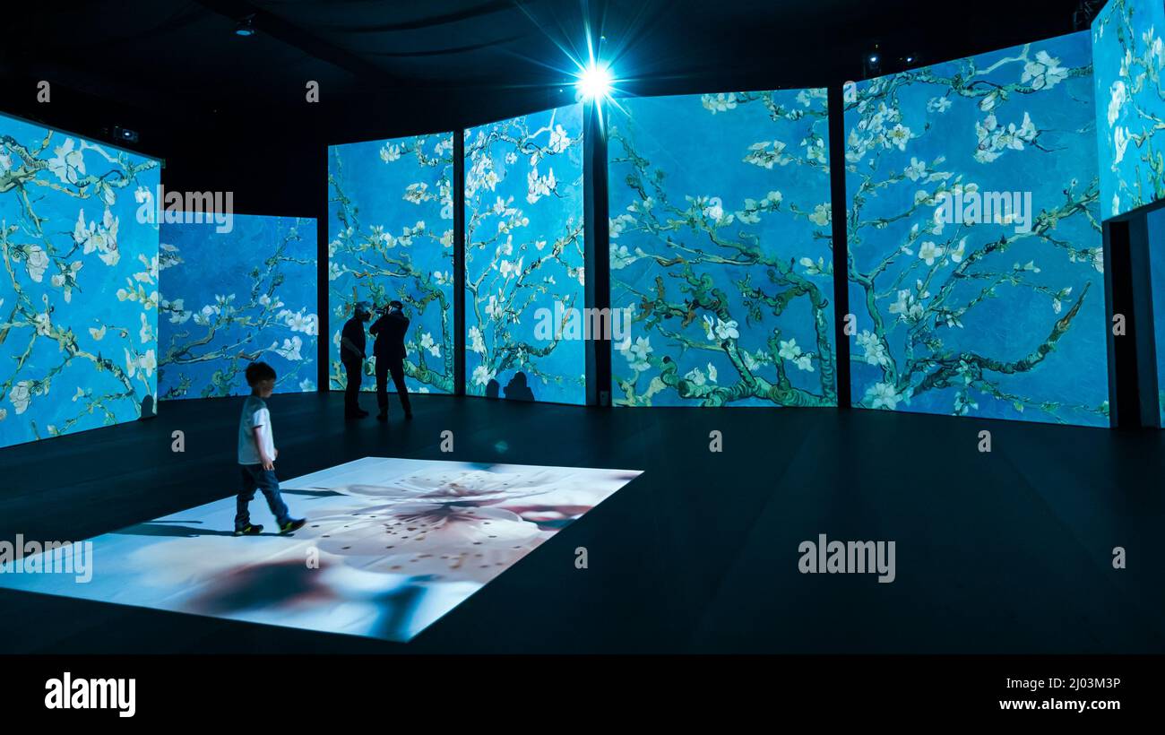 Festival Square, Edinburgh, Scotland, UK, 16 March 2022. Van Gogh Alive ...