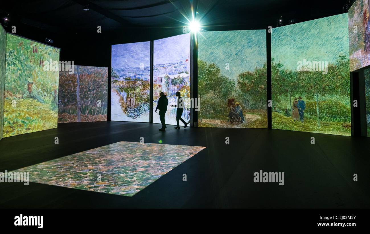 Festival Square, Edinburgh, Scotland, UK, 16 March 2022. Van Gogh Alive ...