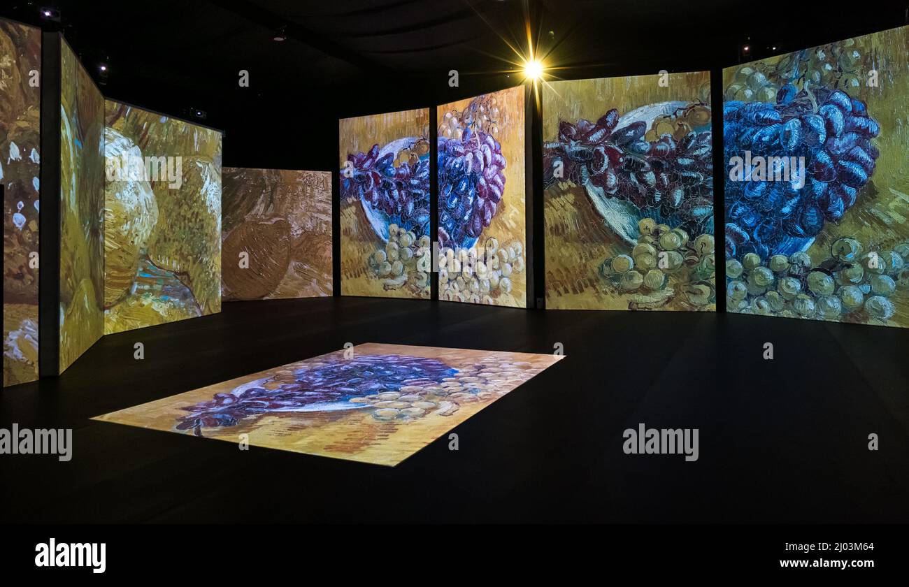 Festival Square, Edinburgh, Scotland, UK, 16 March 2022. Van Gogh Alive ...