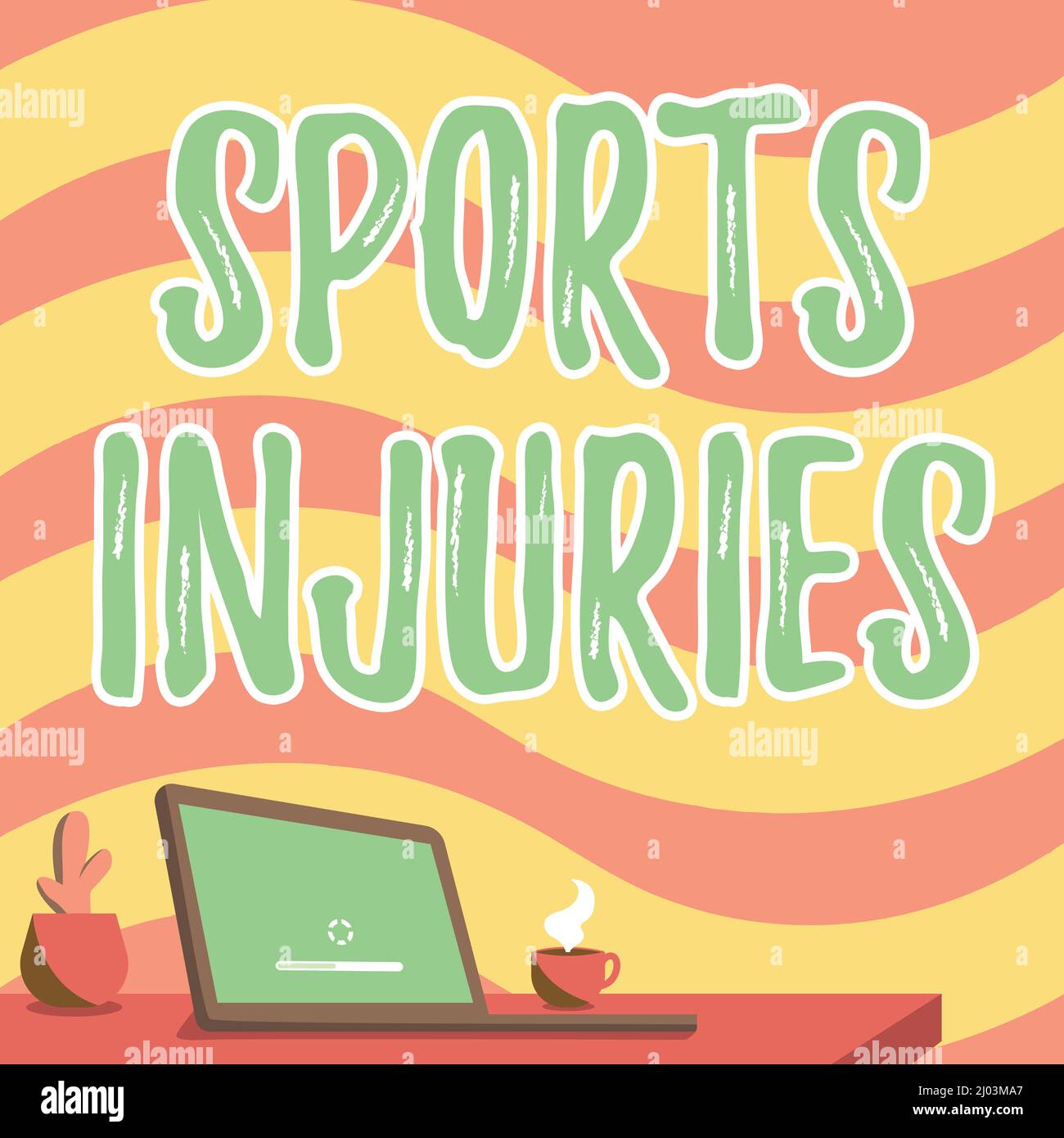 Sign displaying Sports Injuries. Concept meaning kinds of injury that ...