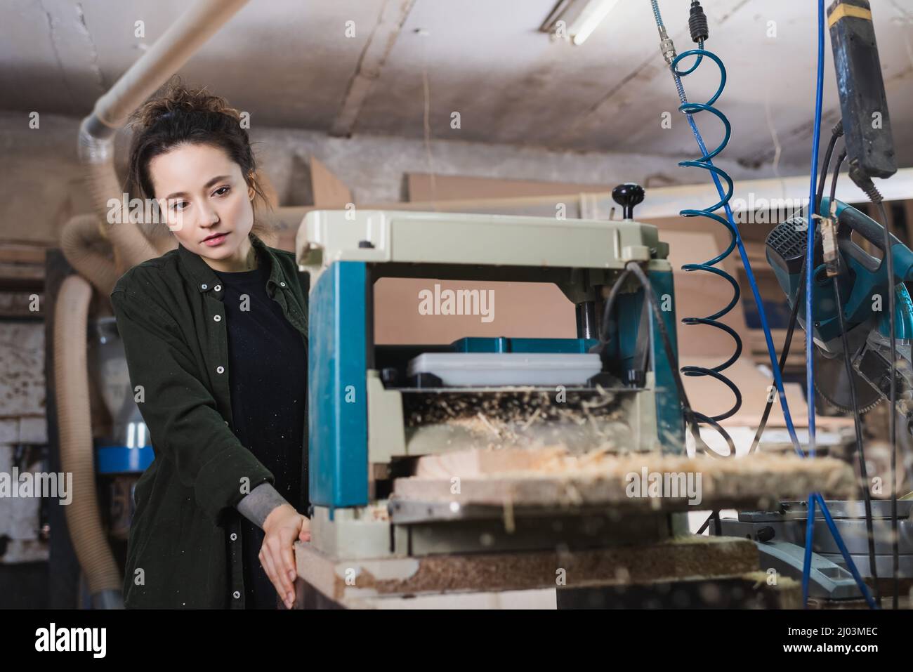 Planer thickness machine hi-res stock photography and images - Alamy