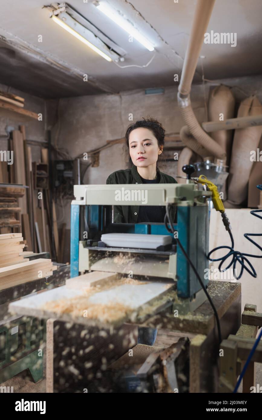 Planer thickness machine hi-res stock photography and images - Alamy