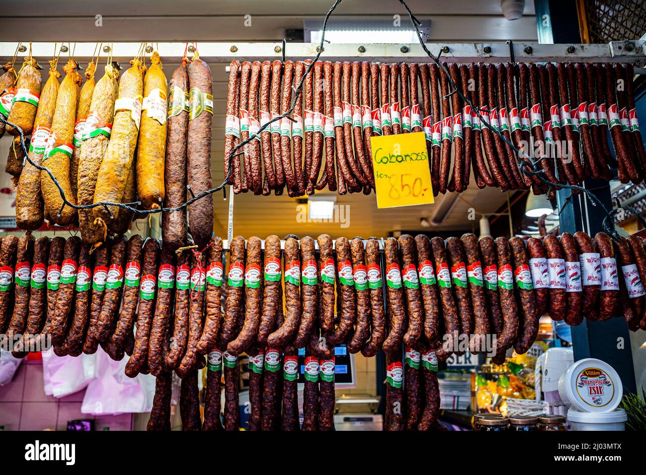 Budapest, Hungary - March 12 2022: Closeup of typical hungarian ...