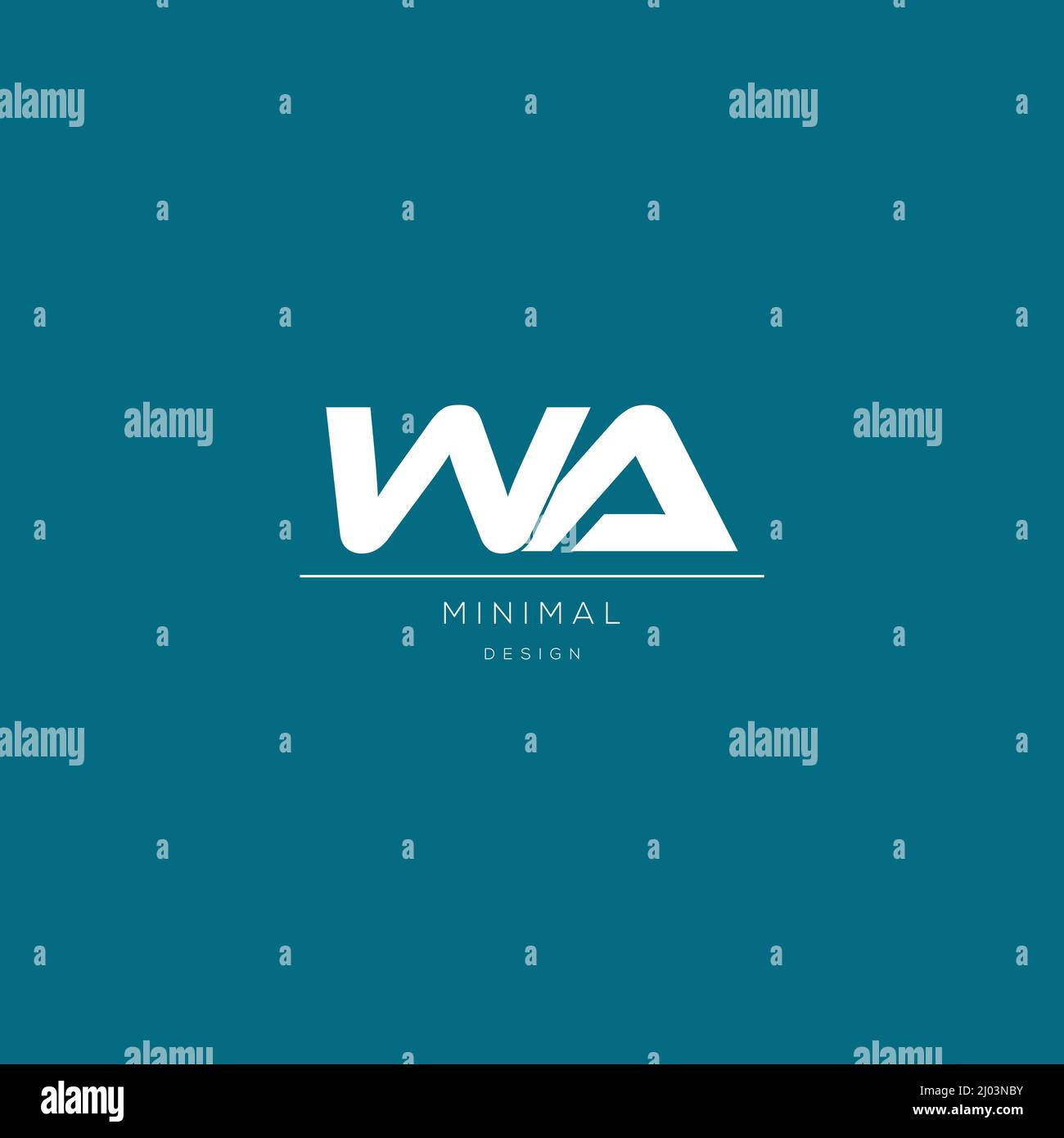 Logo and Symbol design WA concept Stock Vector Image & Art - Alamy